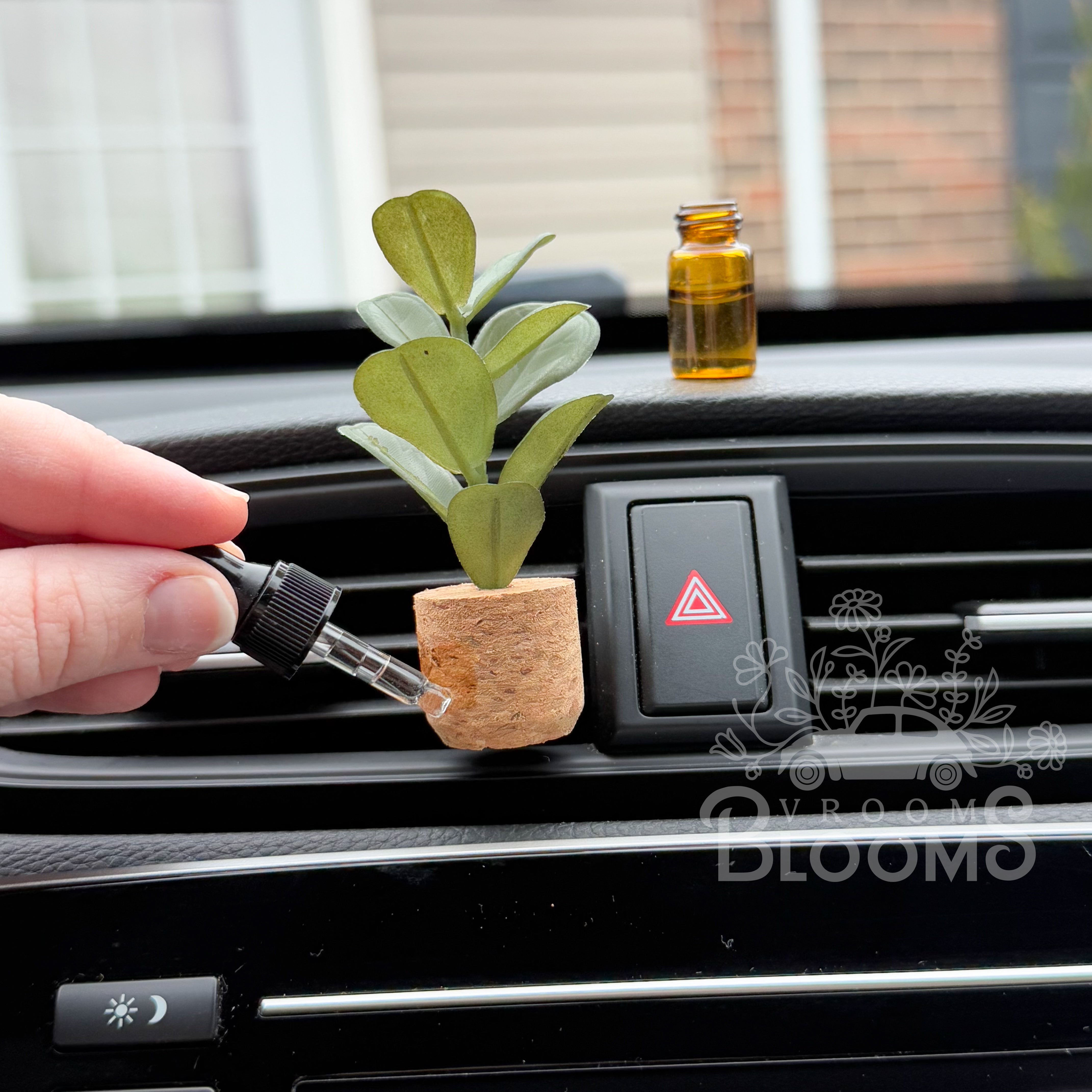 Fiddle Fig Leaf Plant Vent Clip Car Air Freshener Diffuser | Reusable ...